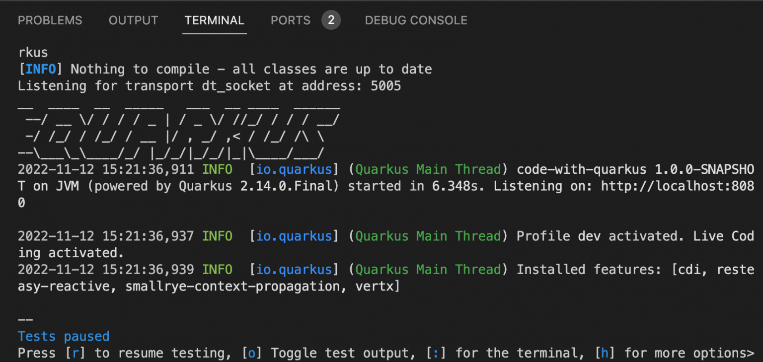 【VS Code】Dev ContainersでQuarkus開発環境を構築 | 電算星組