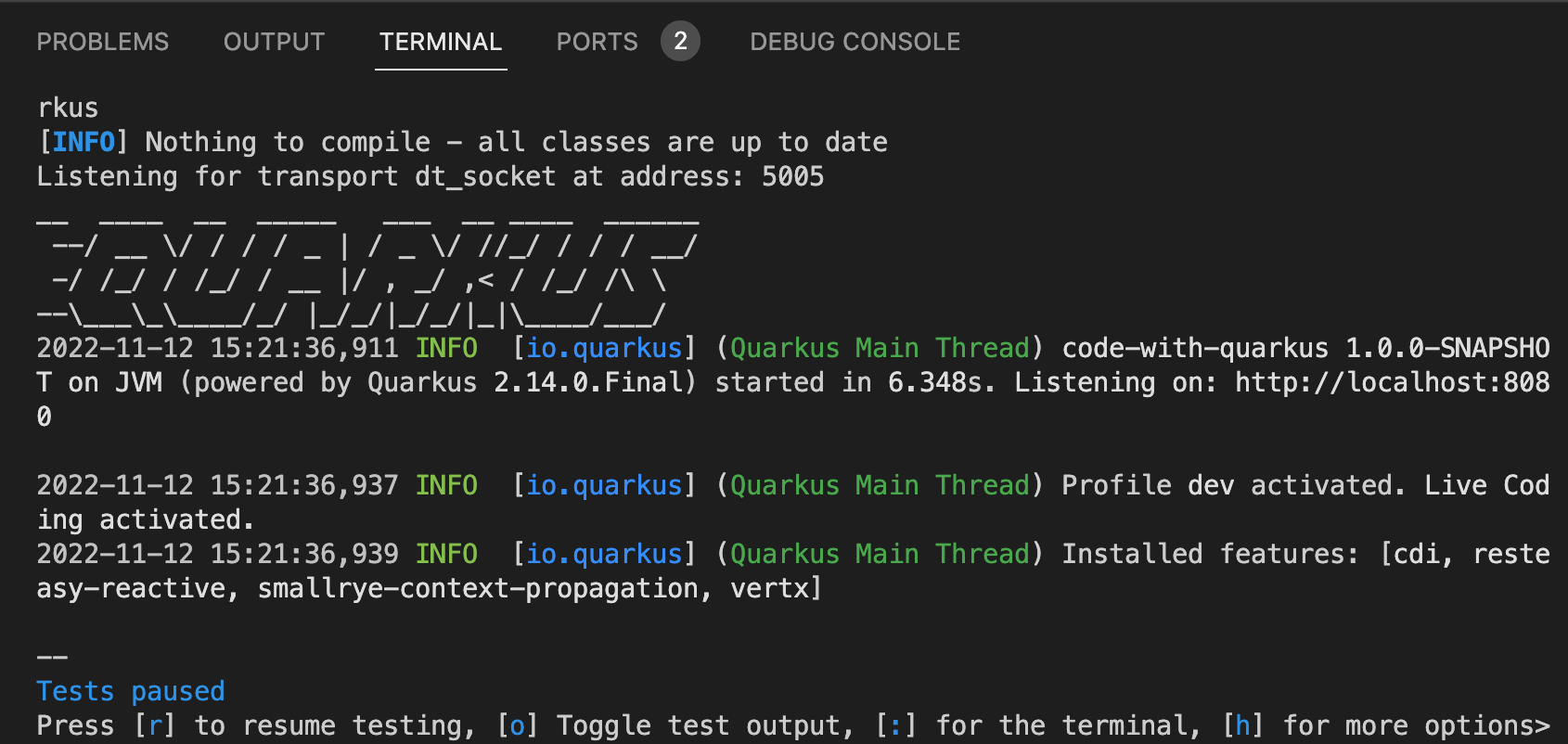 【VS Code】Dev ContainersでQuarkus開発環境を構築 | 電算星組